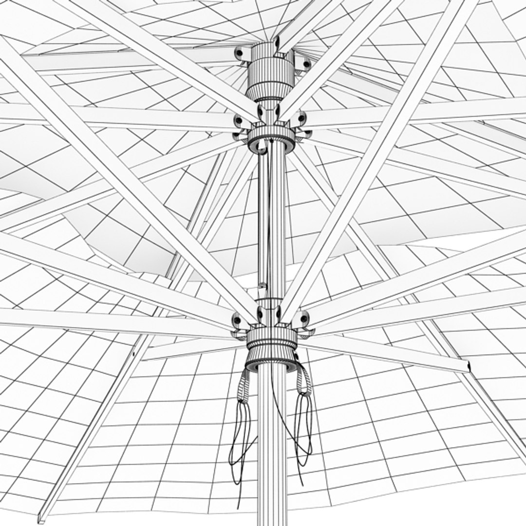 Outdoor Umbrella Parasol 3d Model