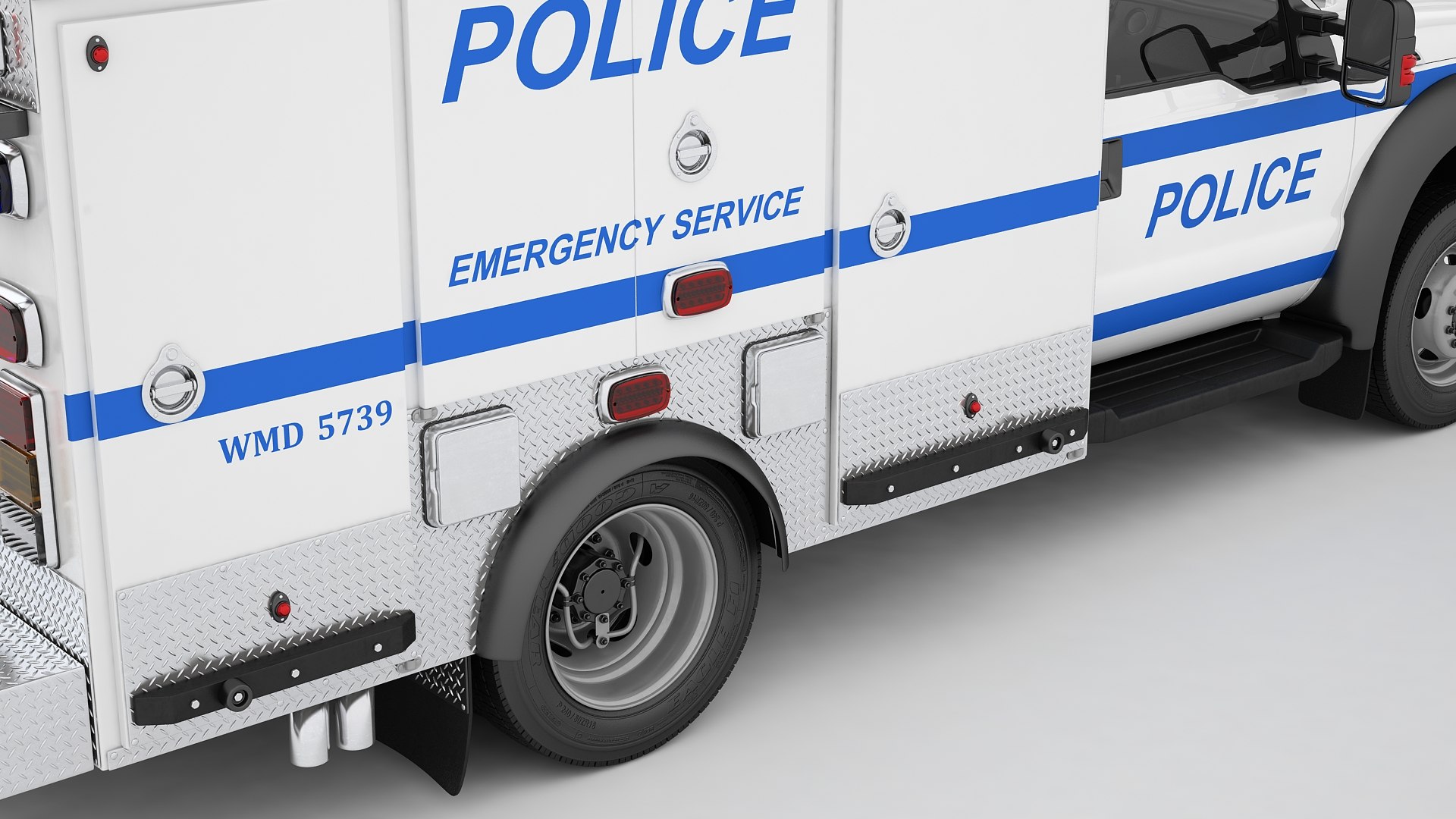 3D f450 2012 police - TurboSquid 1661190