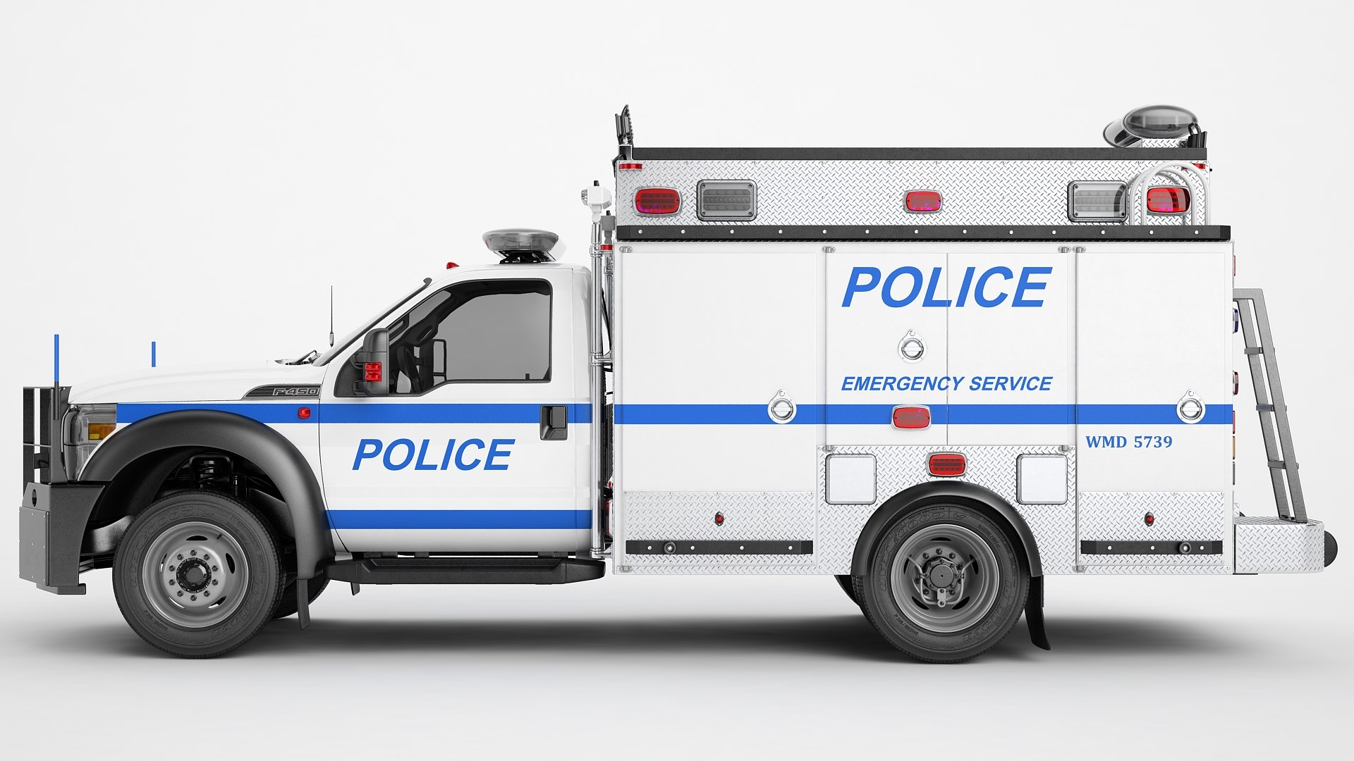 3D F450 2012 Police - TurboSquid 1661190