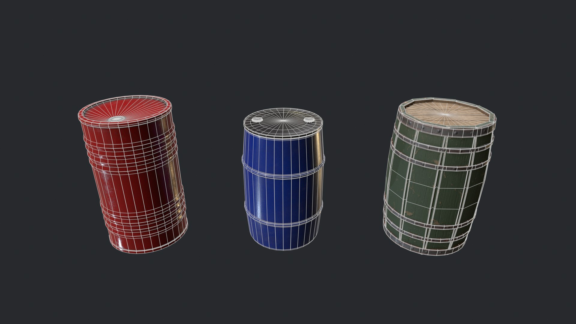 Barrel Pack 01 3D Model - TurboSquid 2018392
