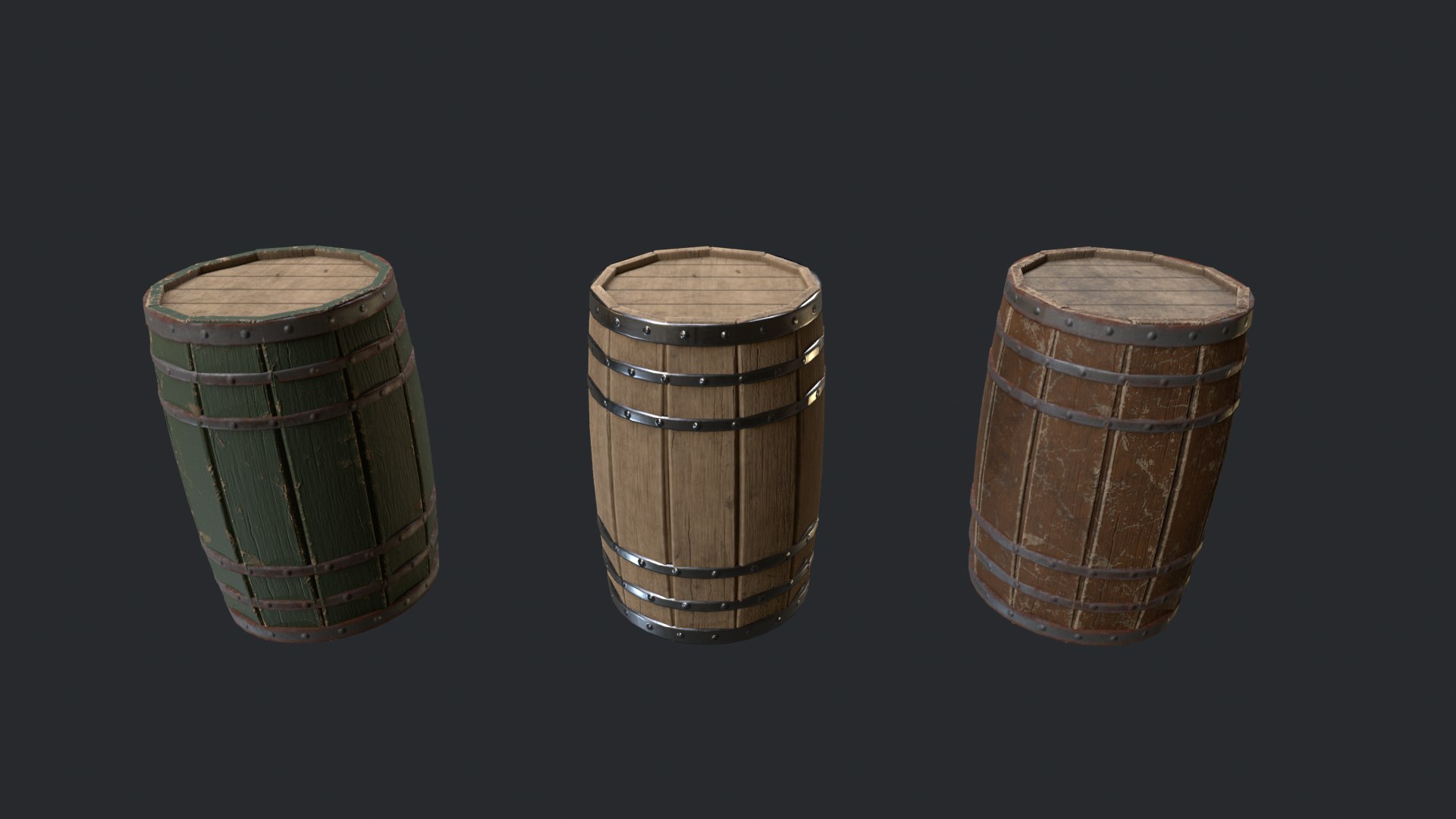 Barrel Pack 01 3D Model - TurboSquid 2018392