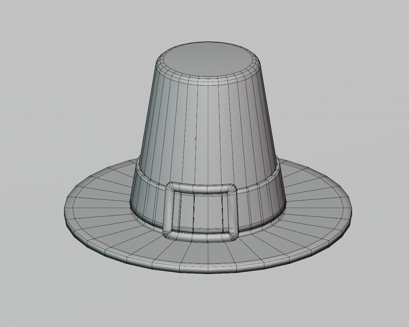3D Pilgrim Hat Model - TurboSquid 2316058