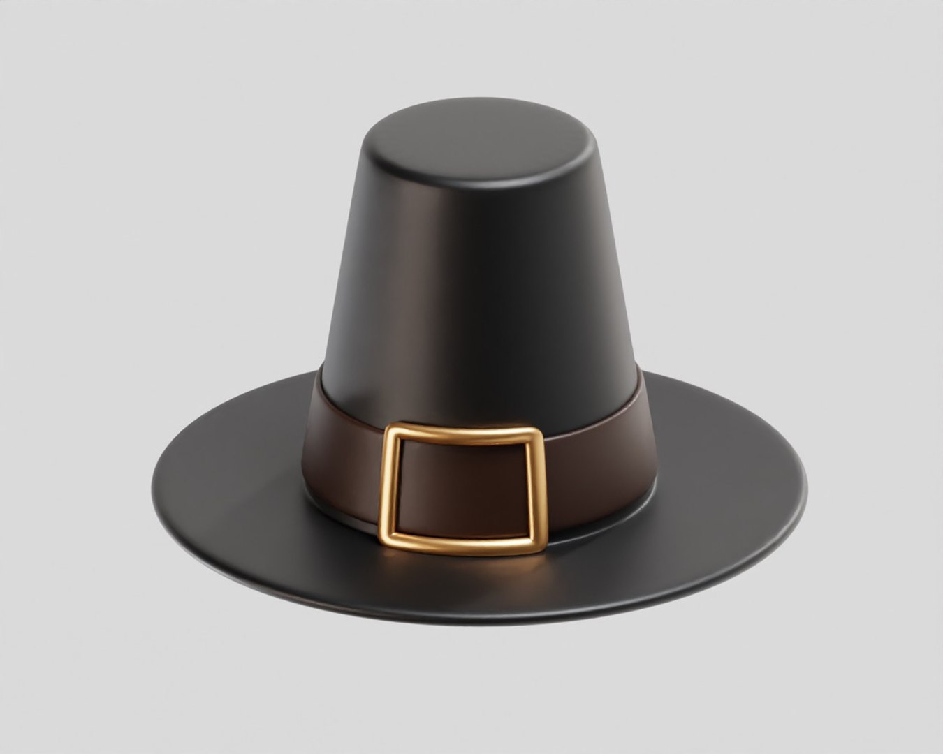 3D Pilgrim Hat Model - TurboSquid 2316058