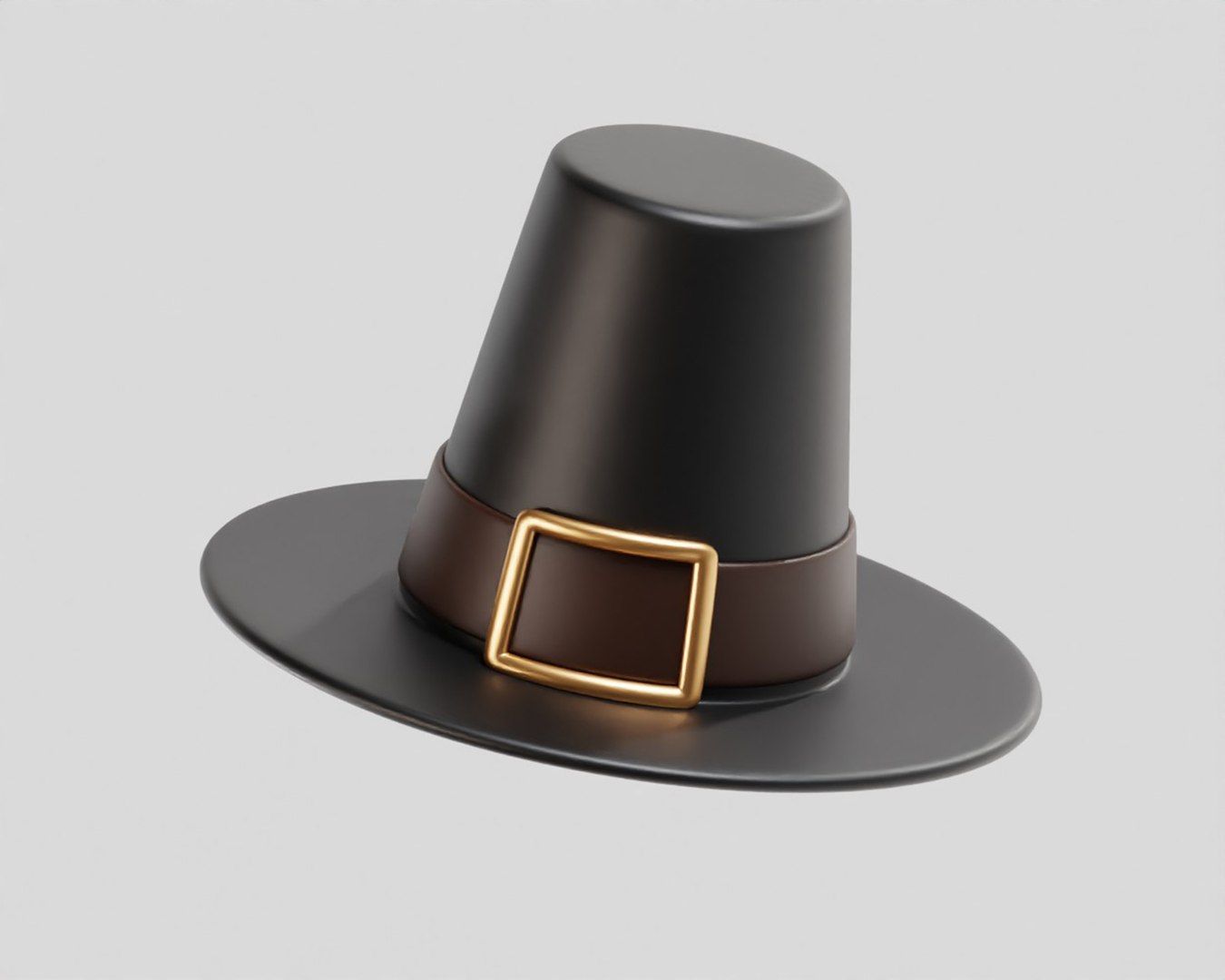 3D Pilgrim Hat Model - TurboSquid 2316058