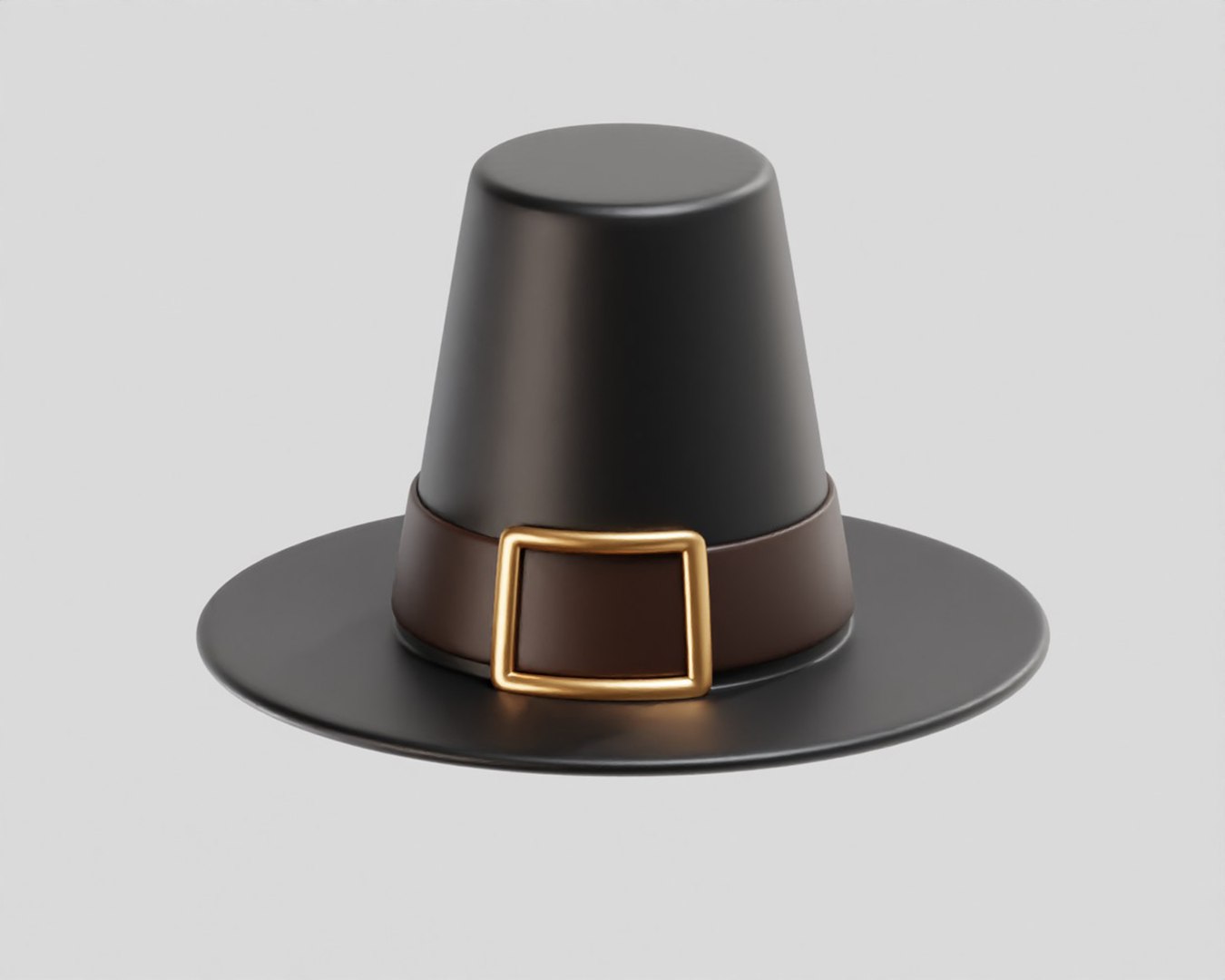 3D Pilgrim Hat Model - TurboSquid 2316058
