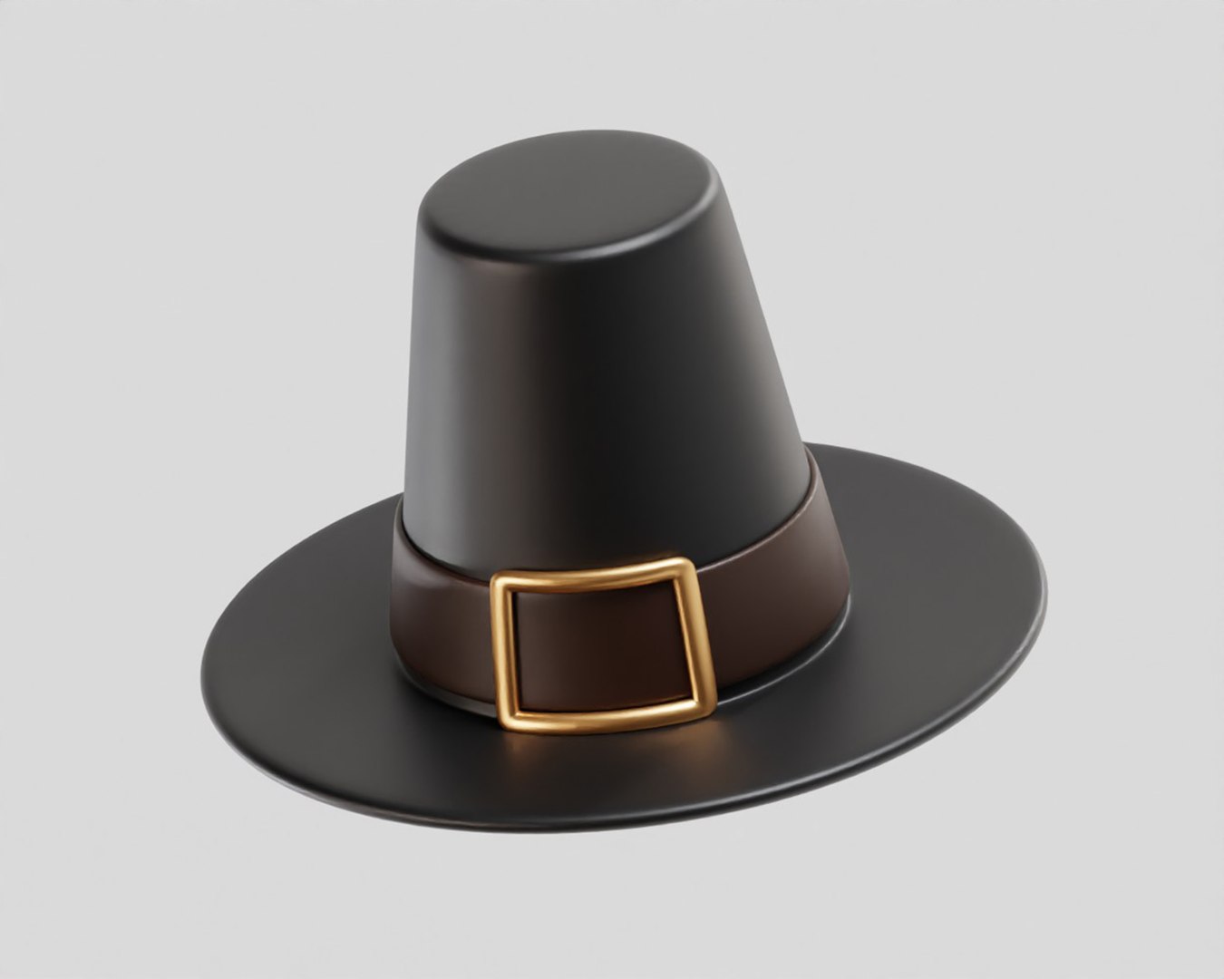 3D Pilgrim Hat Model - TurboSquid 2316058