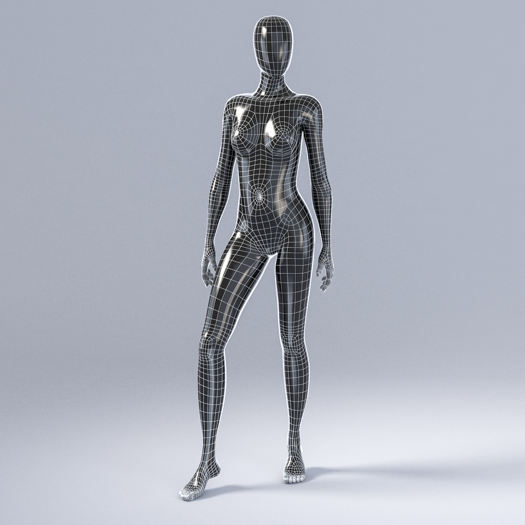 female mannequin 3d model