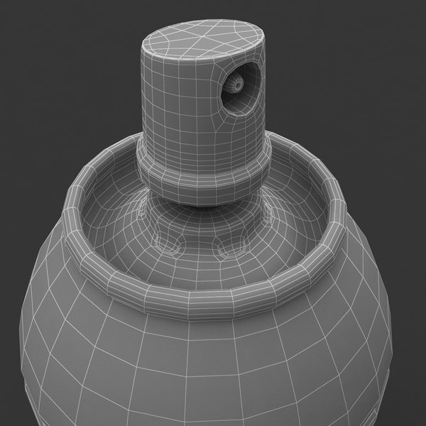 3d spray modelled model