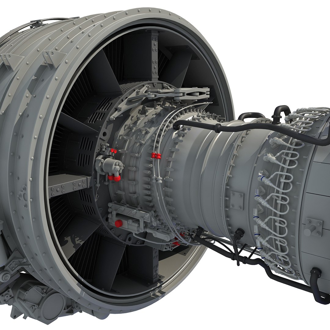 3ds cfm56 turbofan aircraft engine