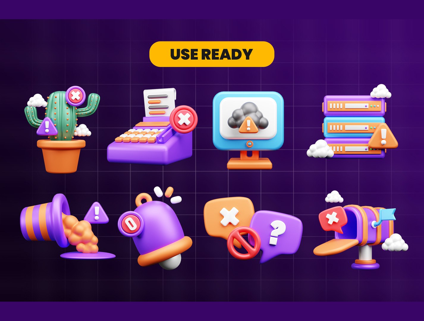 3D Empty State 3d Ui Icon Pack - TurboSquid 2249794