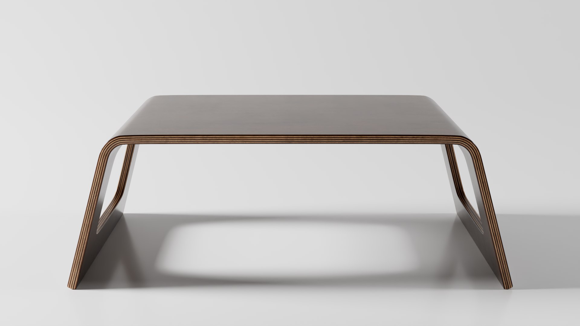 3D Modern Walnut Tray Table model - TurboSquid 2151507