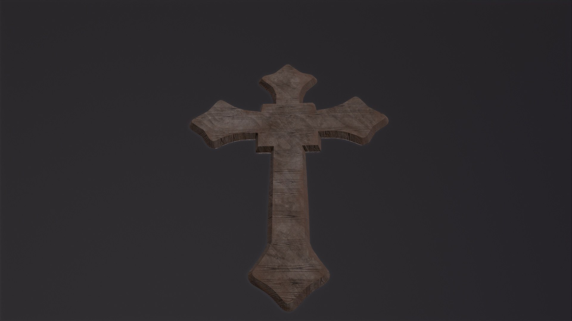 3D Wooden Cross - TurboSquid 2097648