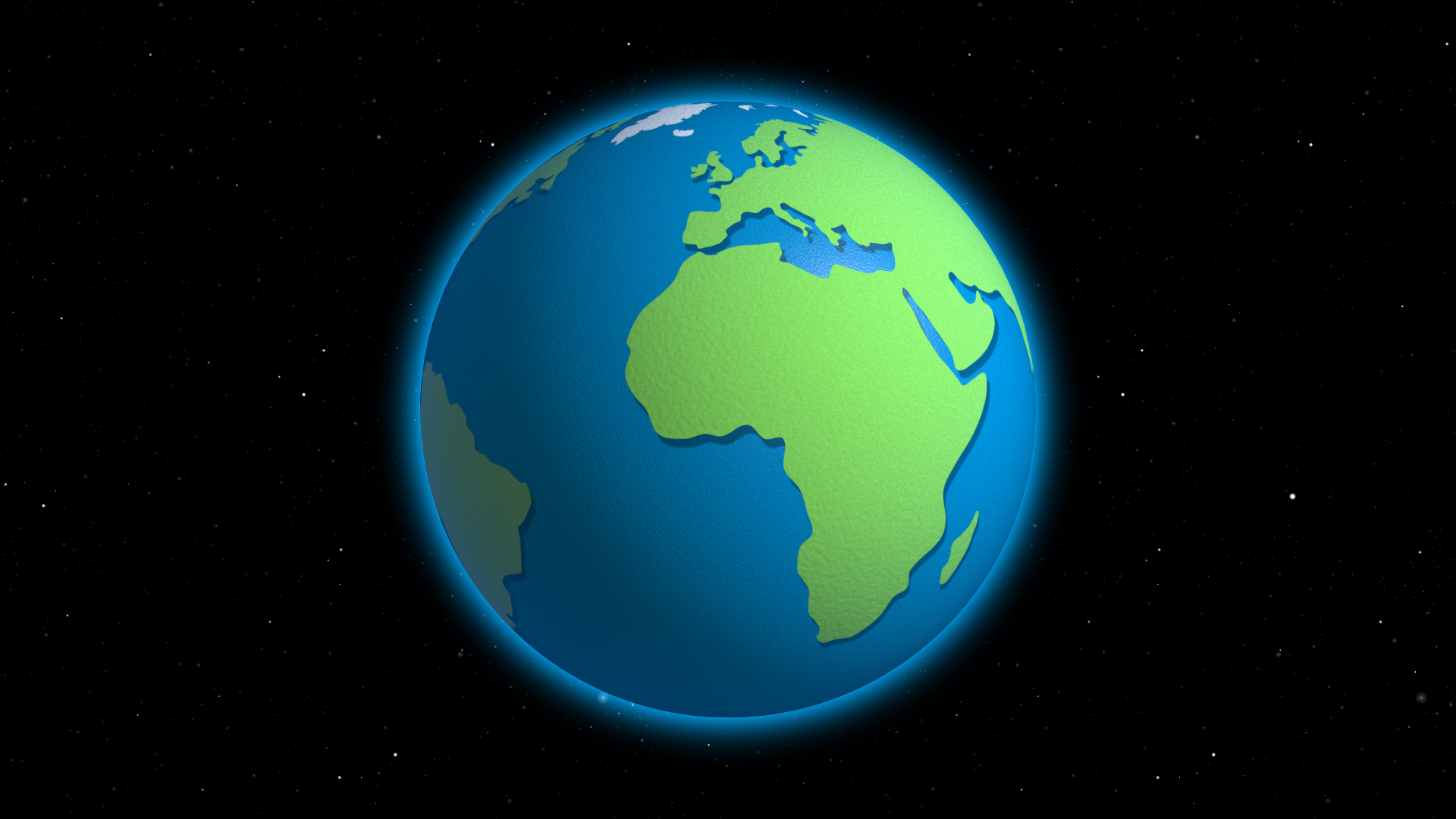 Cartoon Earth 3D Model - TurboSquid 1934042