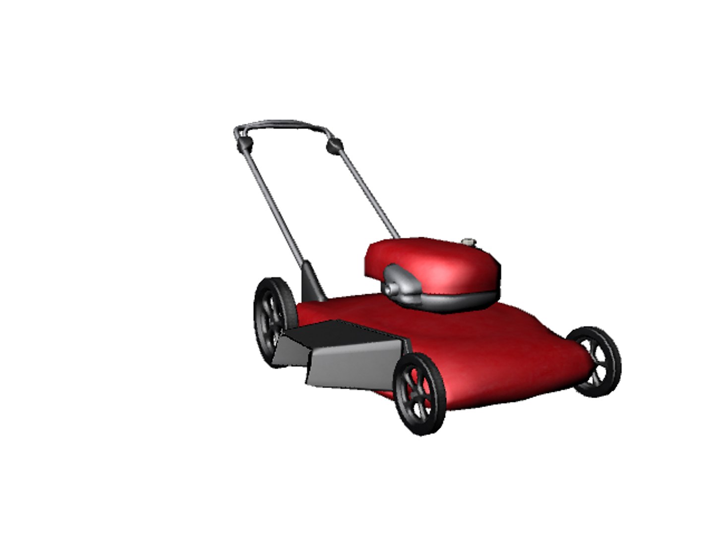 3d lawn mower model