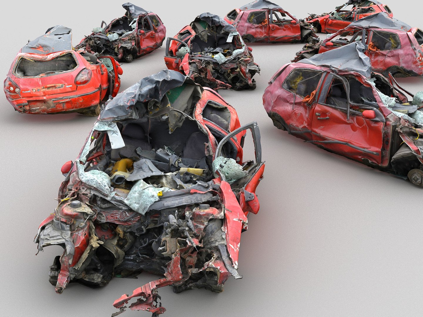 Car Wreck 16k Model - TurboSquid 1391190