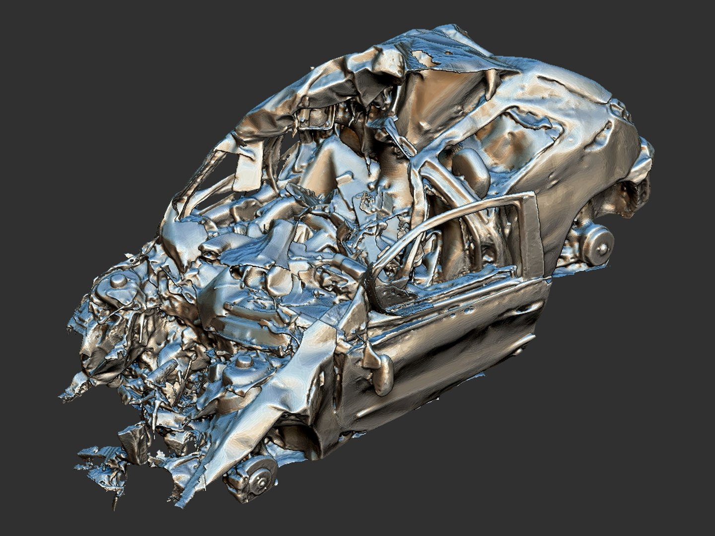 Car Wreck 16k Model - TurboSquid 1391190