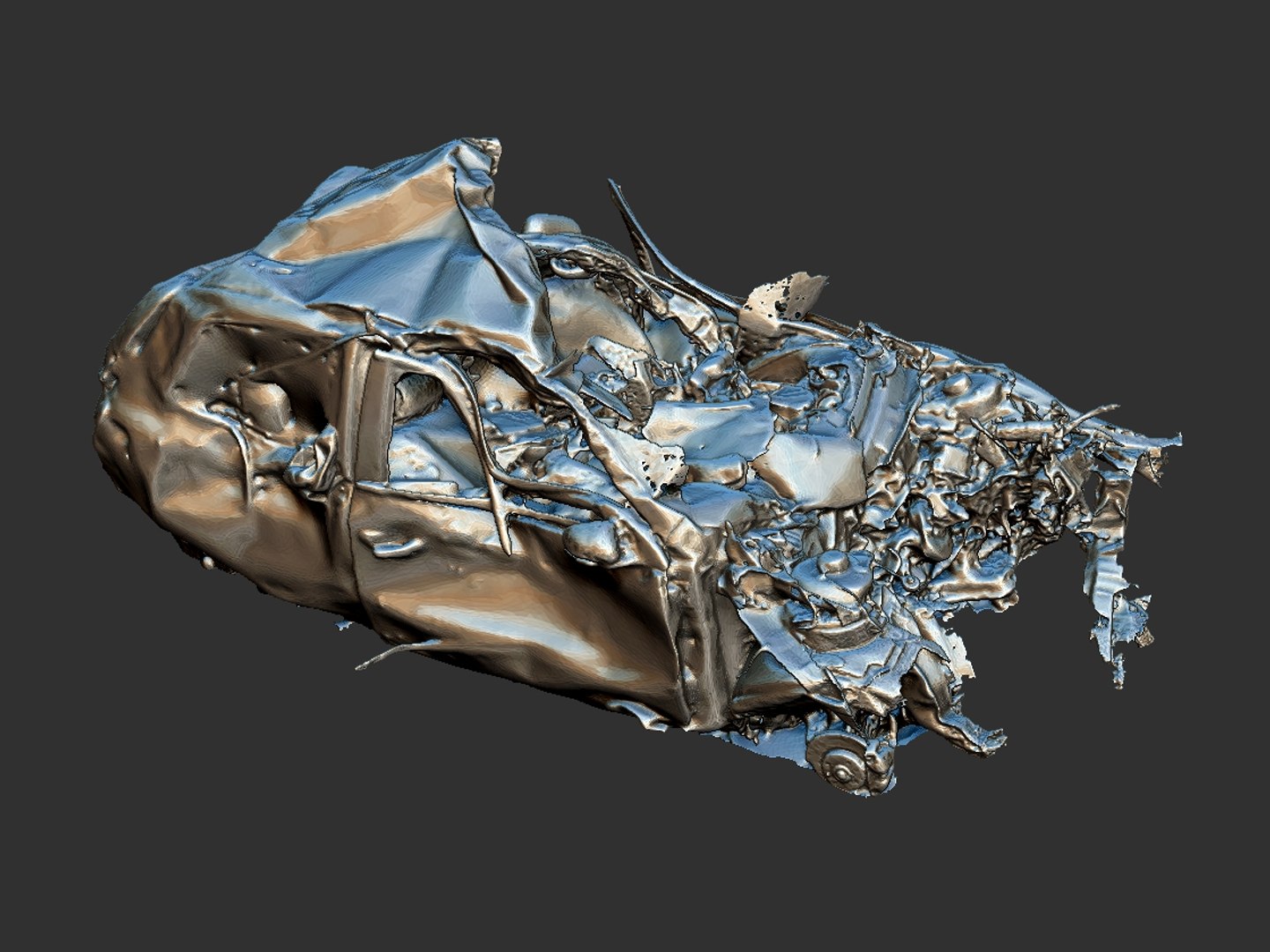 Car Wreck 16k Model - TurboSquid 1391190