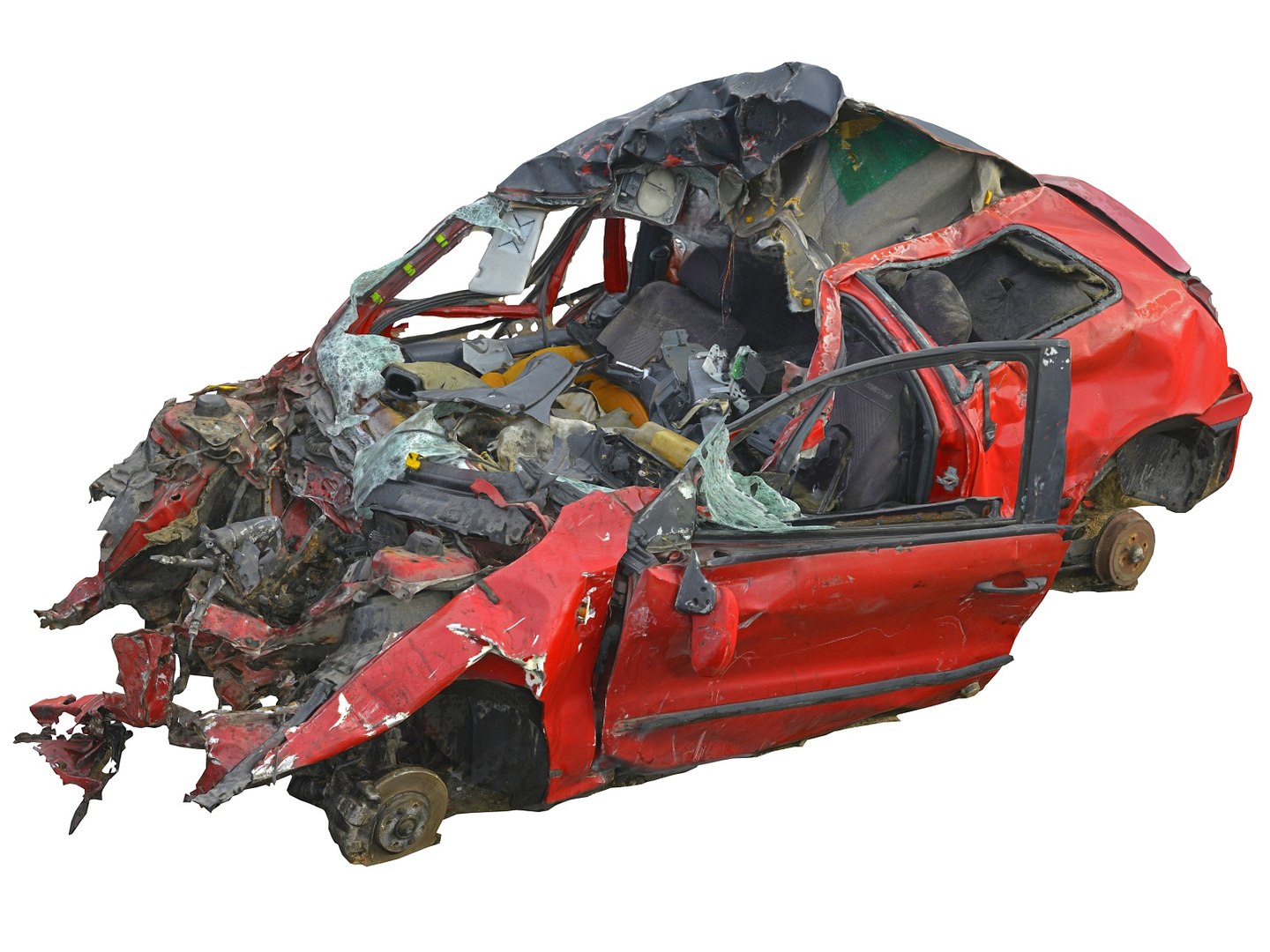 Car Wreck 16k Model - TurboSquid 1391190