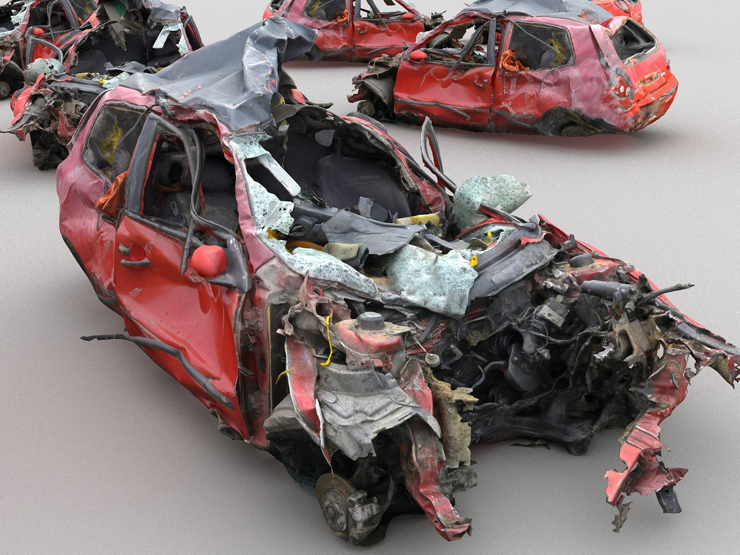 Car Wreck 16k Model - TurboSquid 1391190