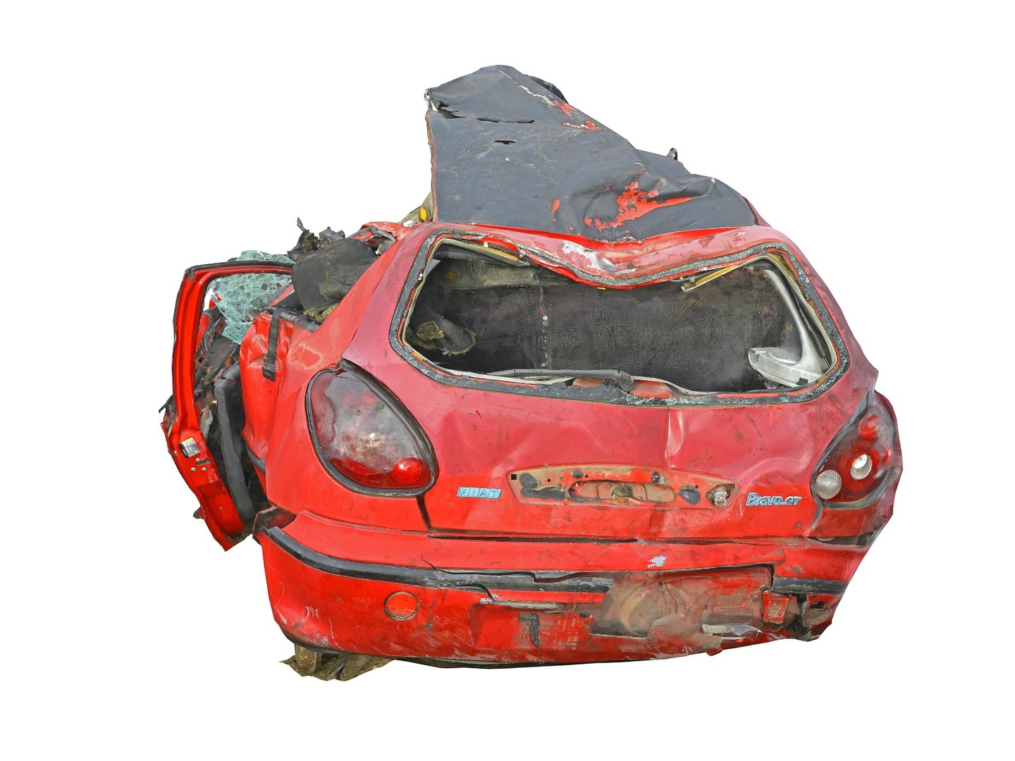 Car Wreck 16k Model - TurboSquid 1391190