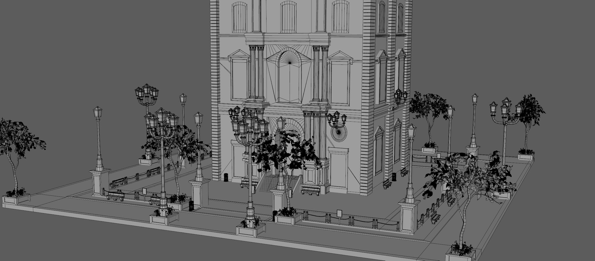 3D Old Skyscraper Sky Model - TurboSquid 1223942