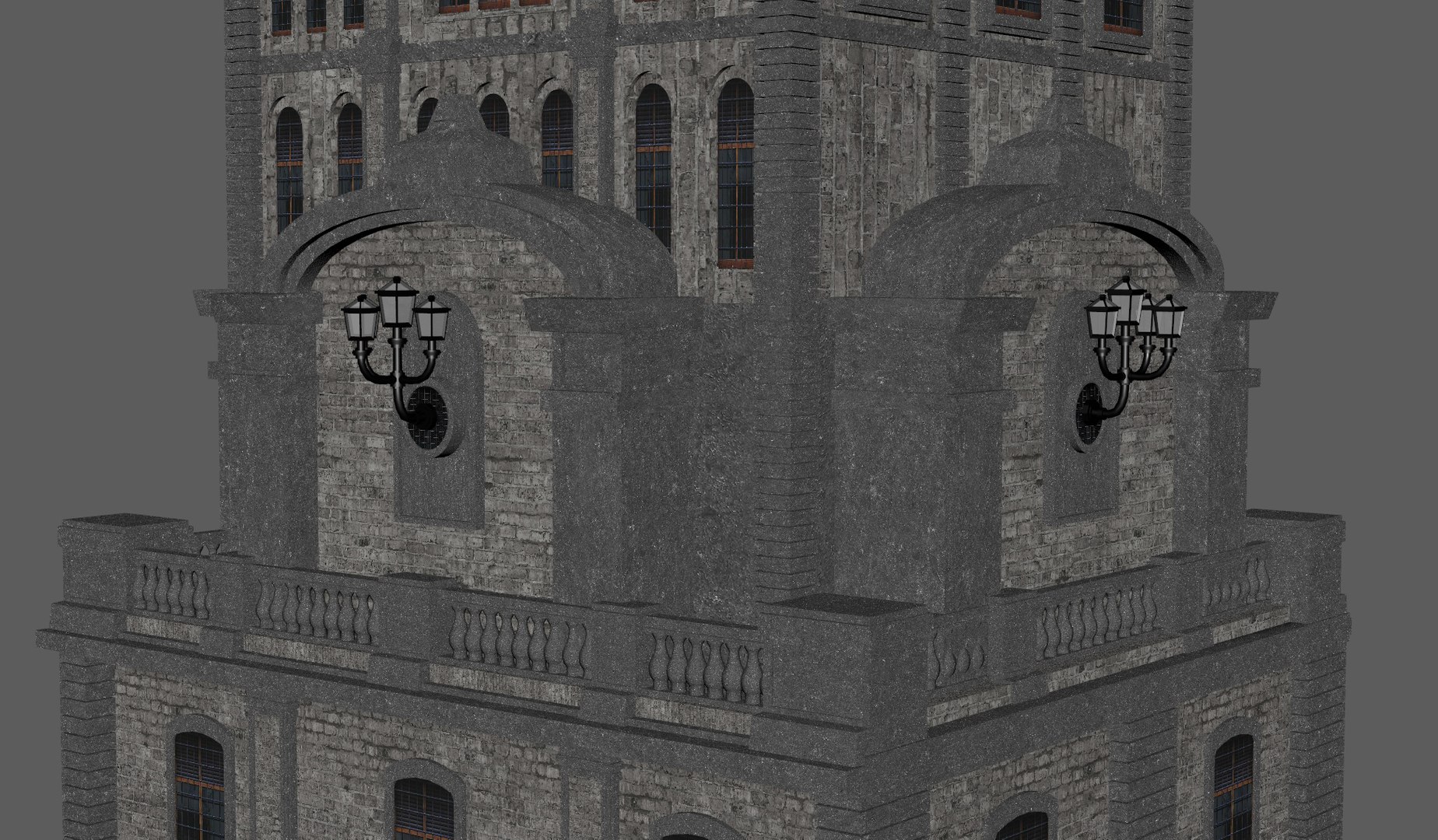 3D Old Skyscraper Sky Model - TurboSquid 1223942