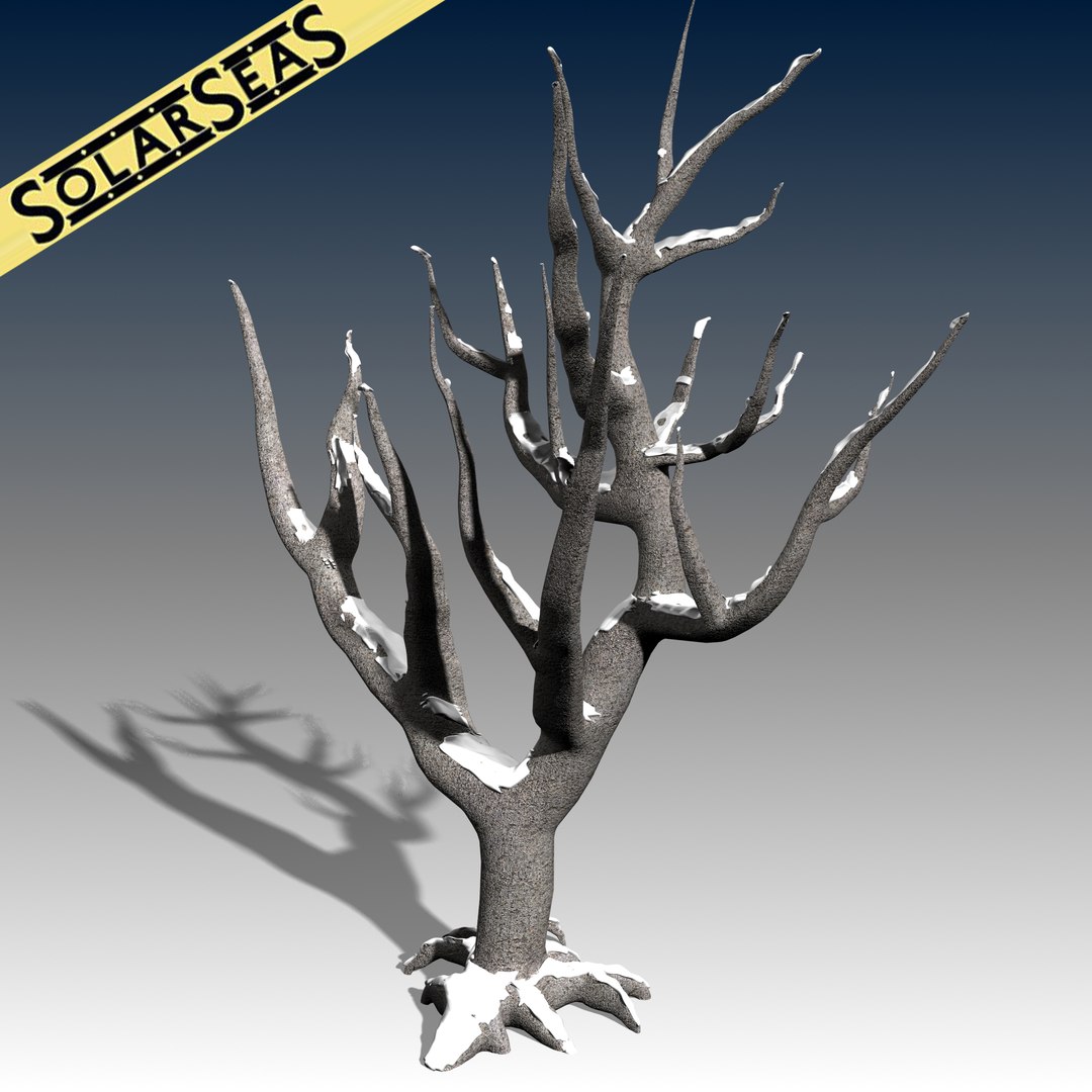 3ds max scanline winter tree snow