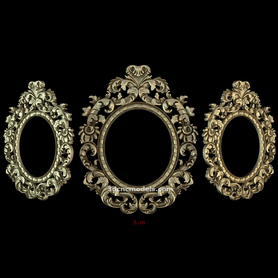 Mirror Frame Stl Cnc 3d 3ds