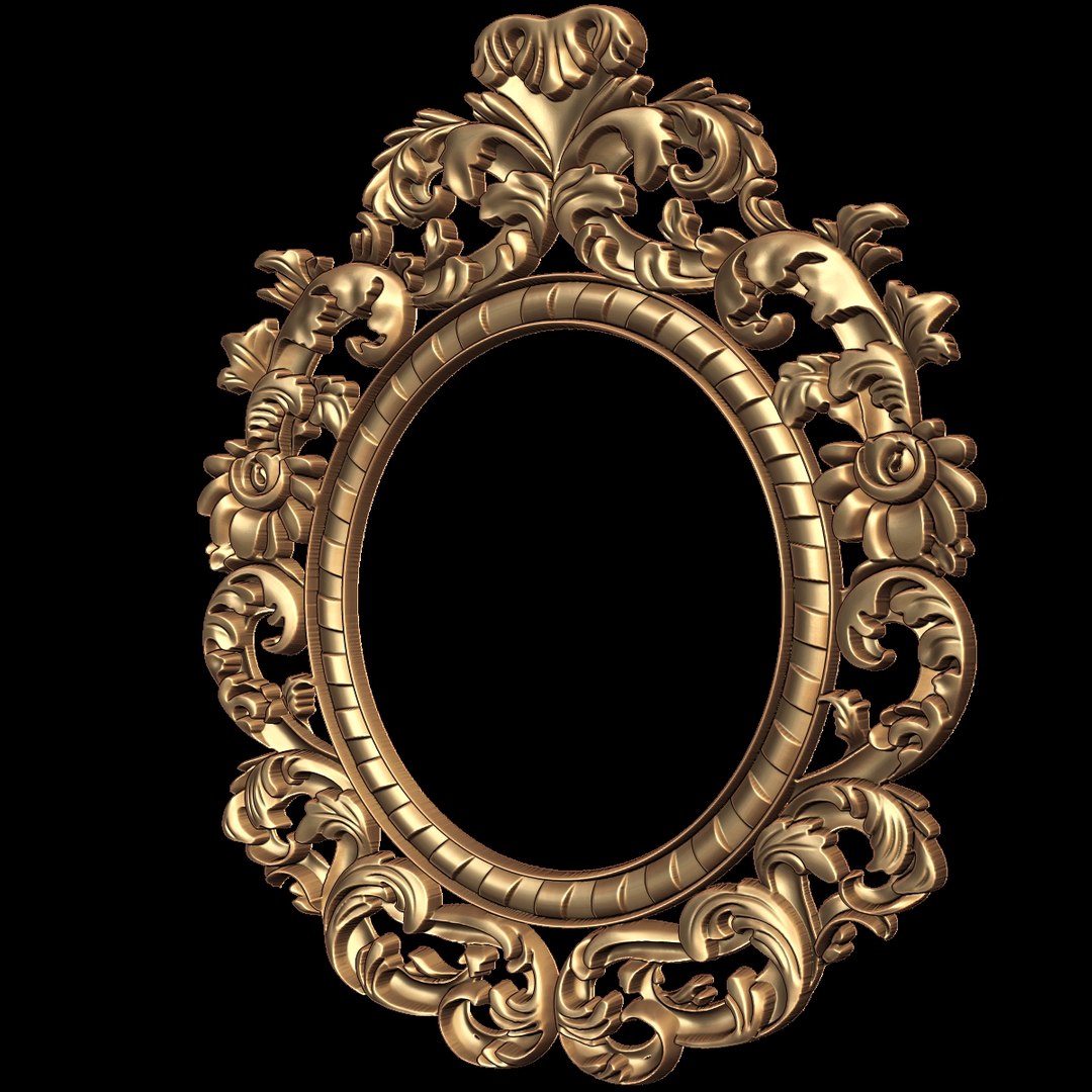 Mirror Frame Stl Cnc 3d 3ds