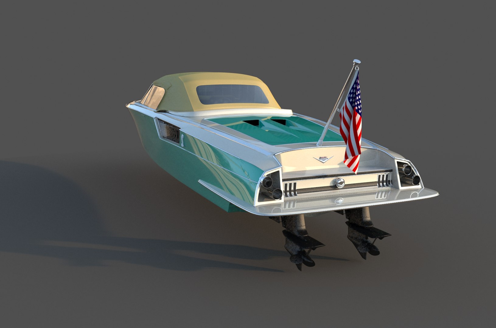 3D Speedboat custom 38 ft model - TurboSquid 1991050