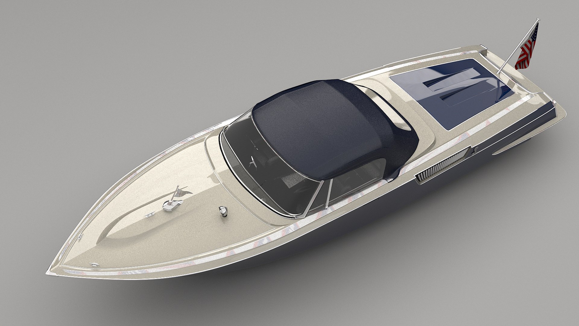 3D Speedboat custom 38 ft model - TurboSquid 1991050