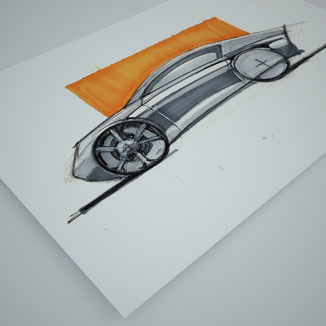 Car Design Sketch 3D Model - TurboSquid 1377568