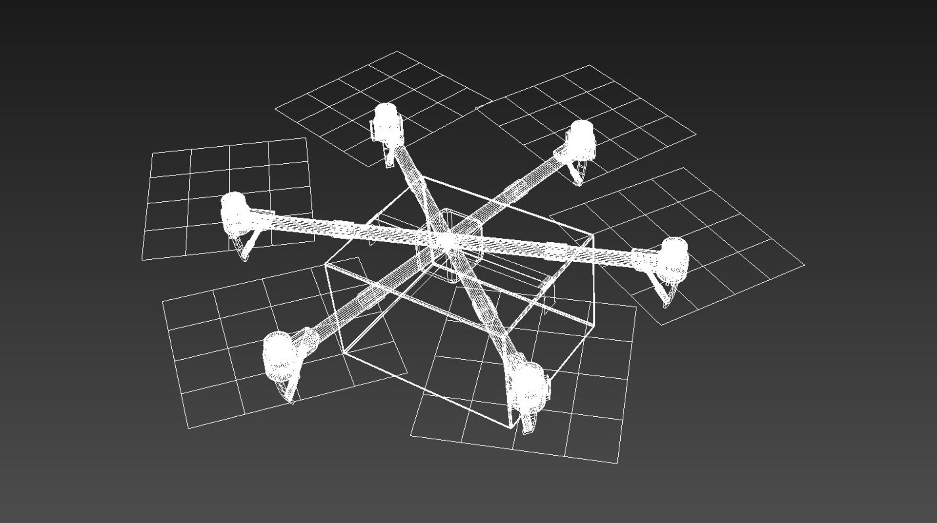 Carton Box Drone 3d 3ds
