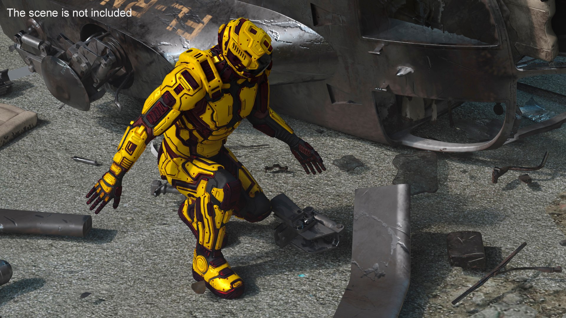 Futuristic Armored Cyborg Yellow Rigged For Maya 3D Model - TurboSquid ...