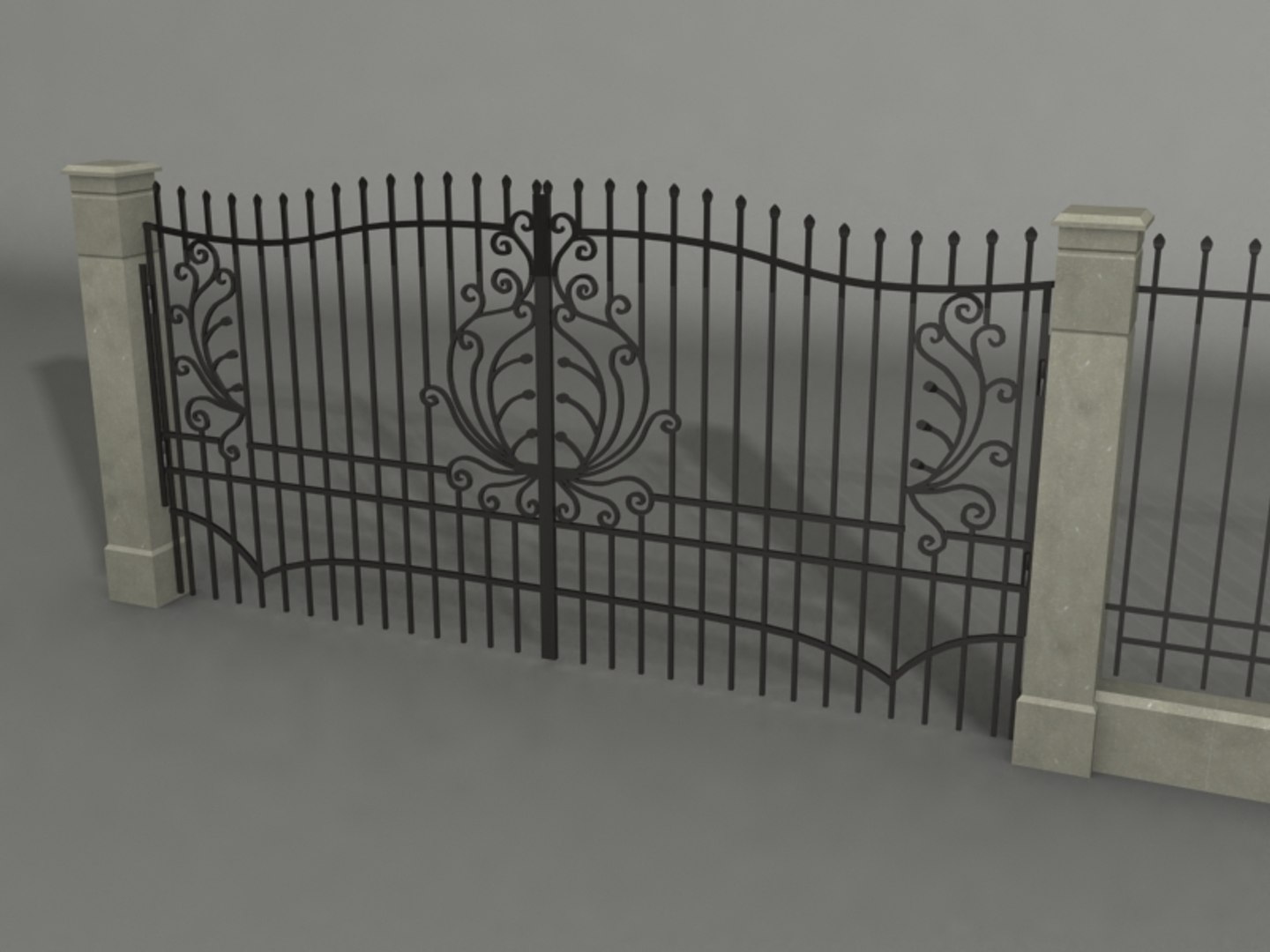 3dsmax Fence Gates