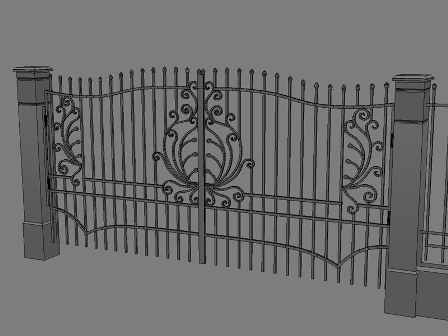 3dsmax Fence Gates