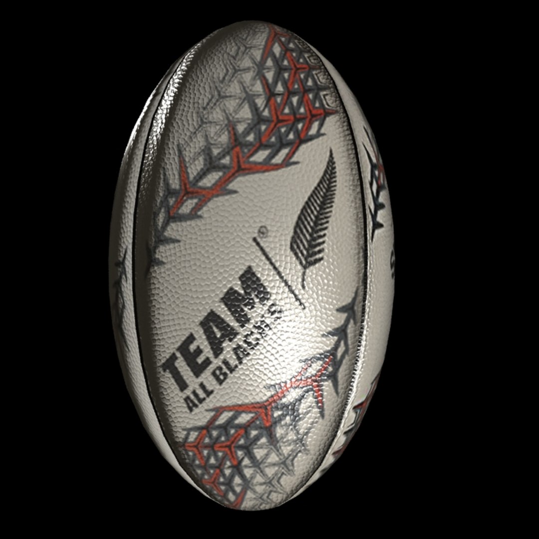 3D Rugby Ball Blacks Model - TurboSquid 1197996