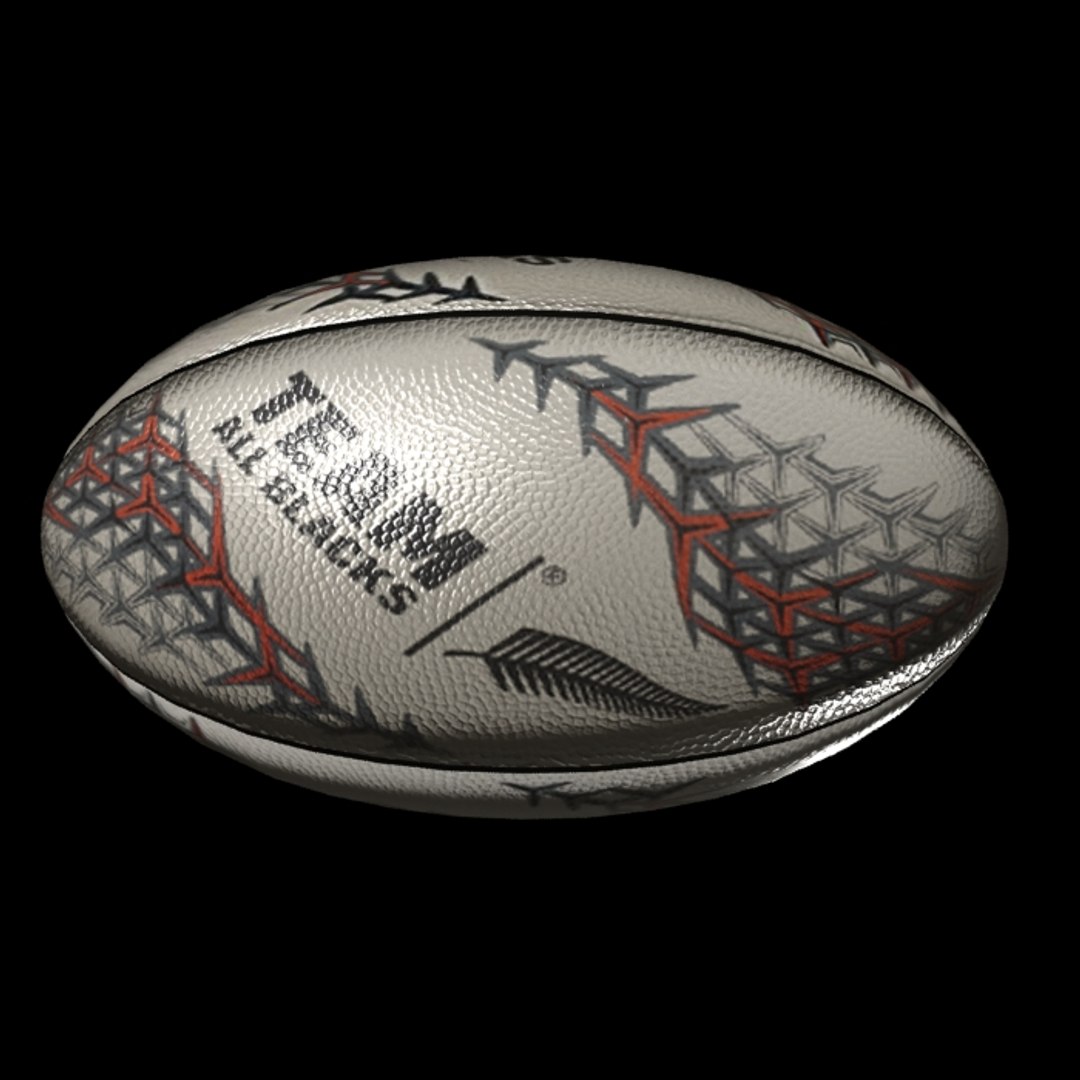3D Rugby Ball Blacks Model - TurboSquid 1197996