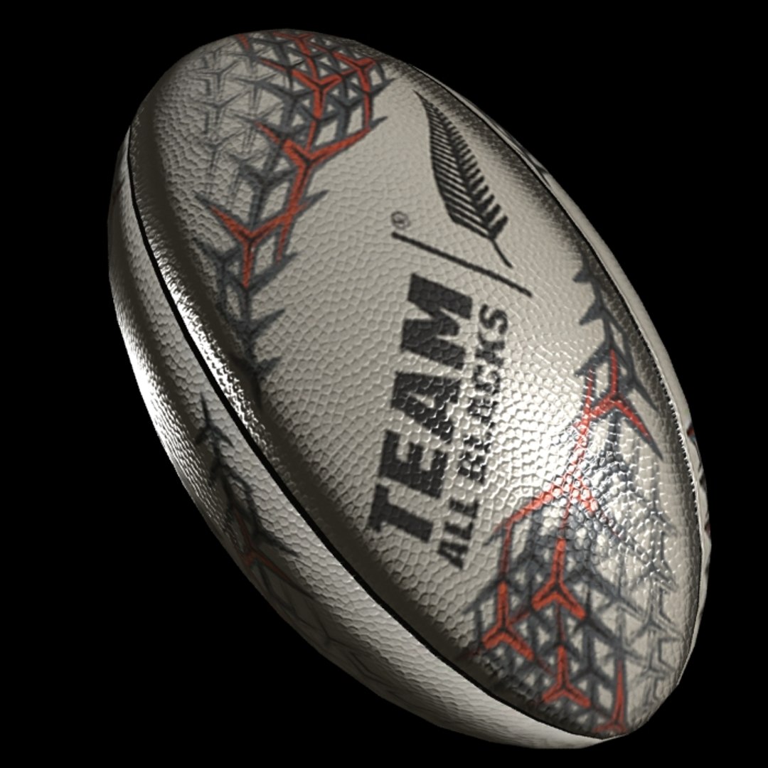 3D Rugby Ball Blacks Model - TurboSquid 1197996