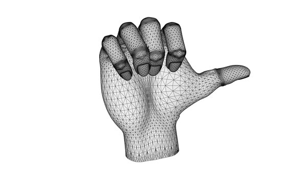 modelo 3d Modelo de mano realista pose gesto 11 - TurboSquid 1975518
