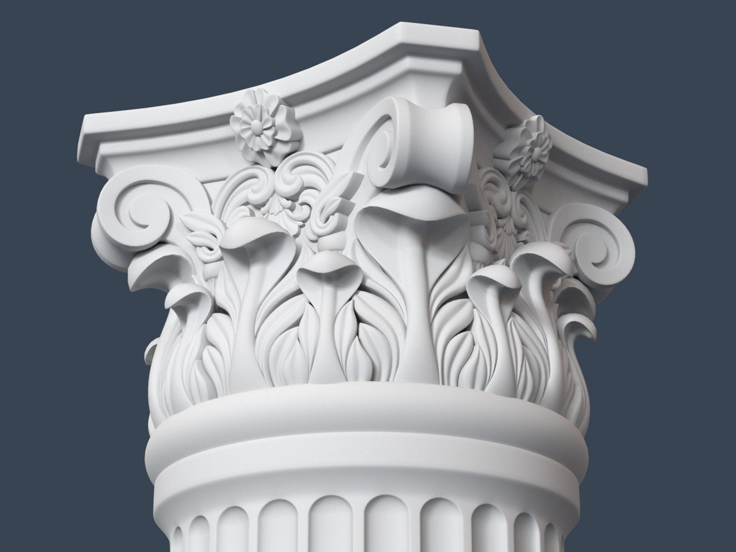 3d Capital Column Model