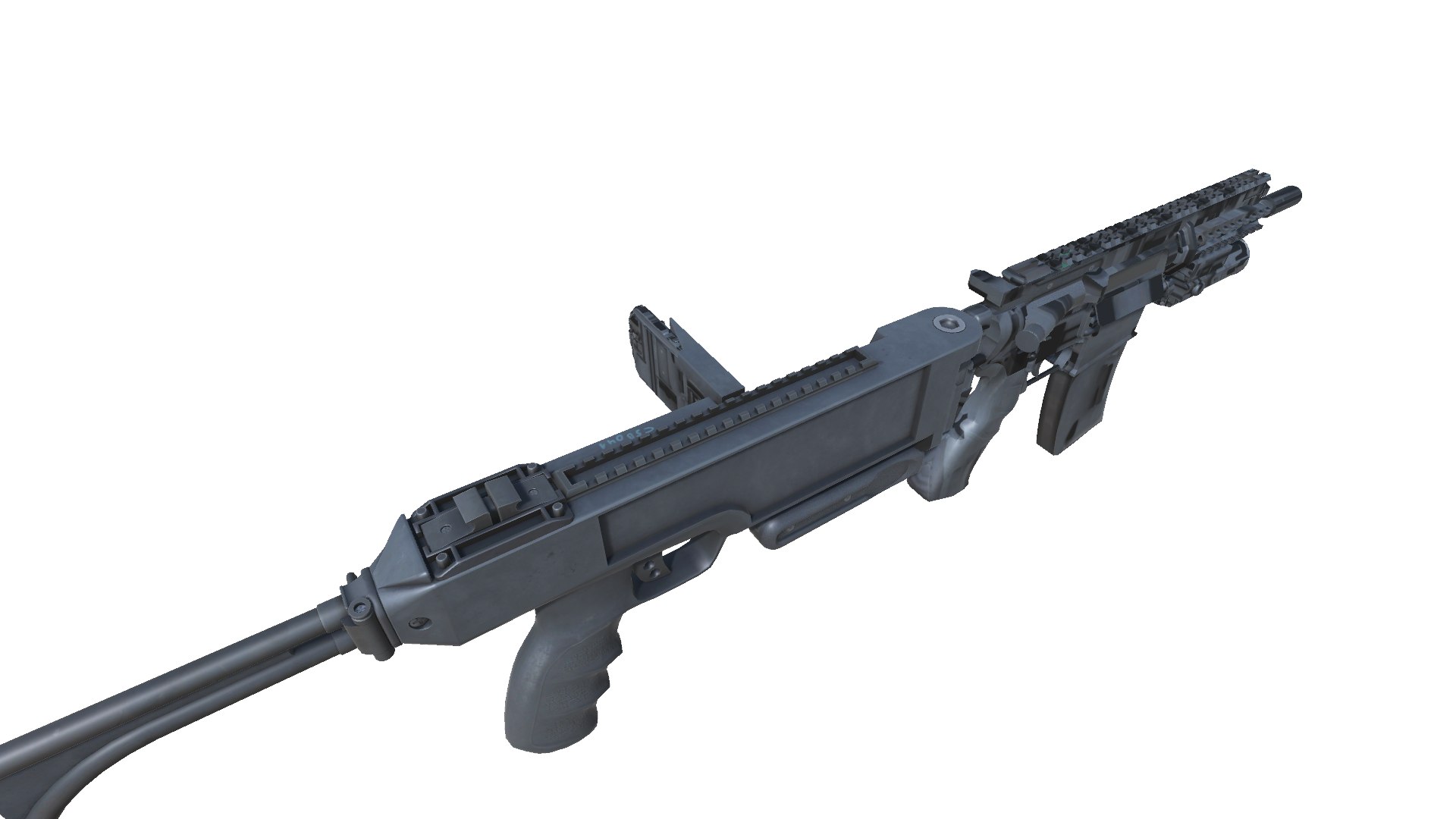 38-Corner Shot Gilboa-gun Model 3d Game Ready Model Low-poly 3D Model ...