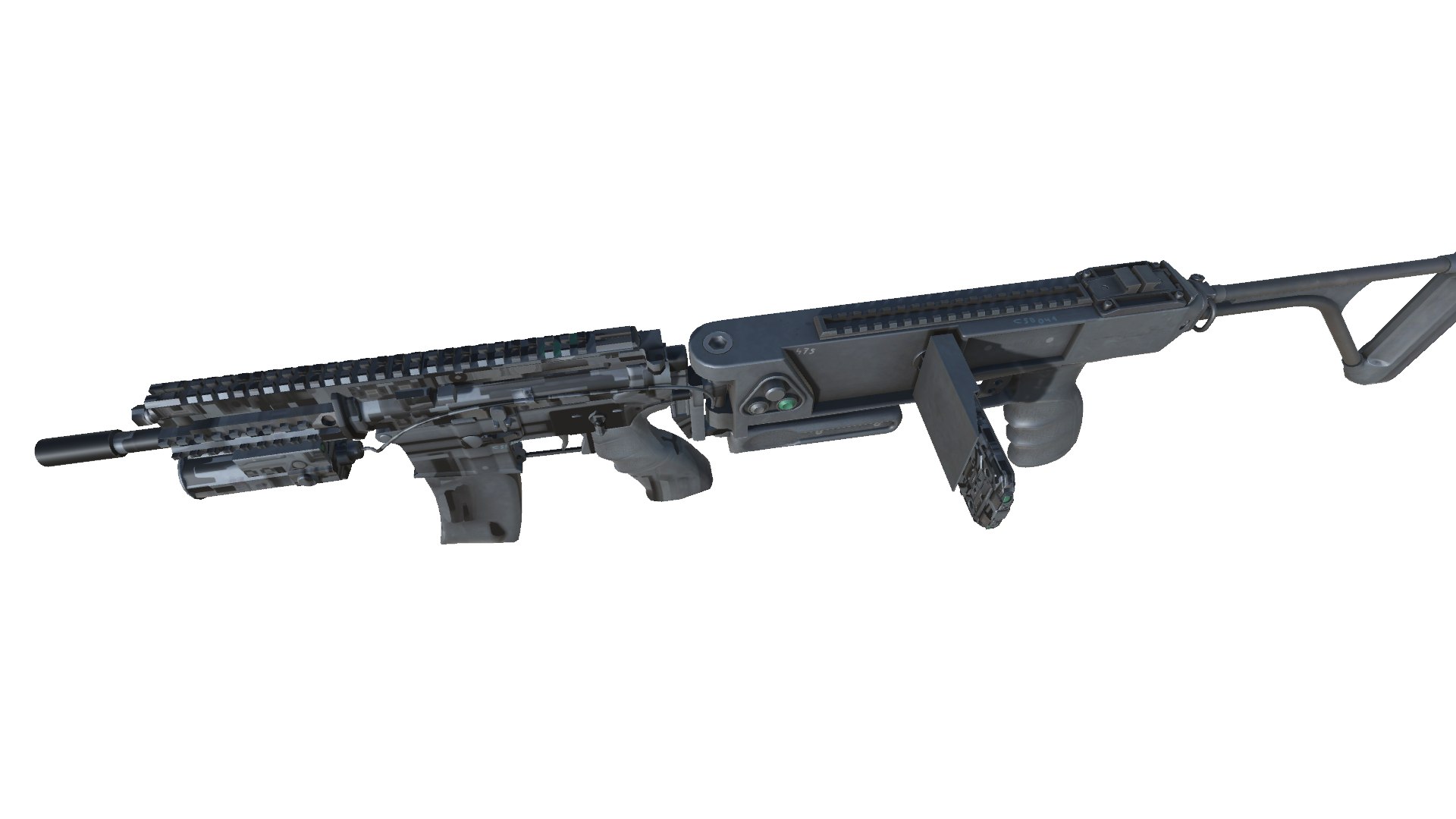 38-Corner Shot Gilboa-gun Model 3d Game Ready Model Low-poly 3D Model ...