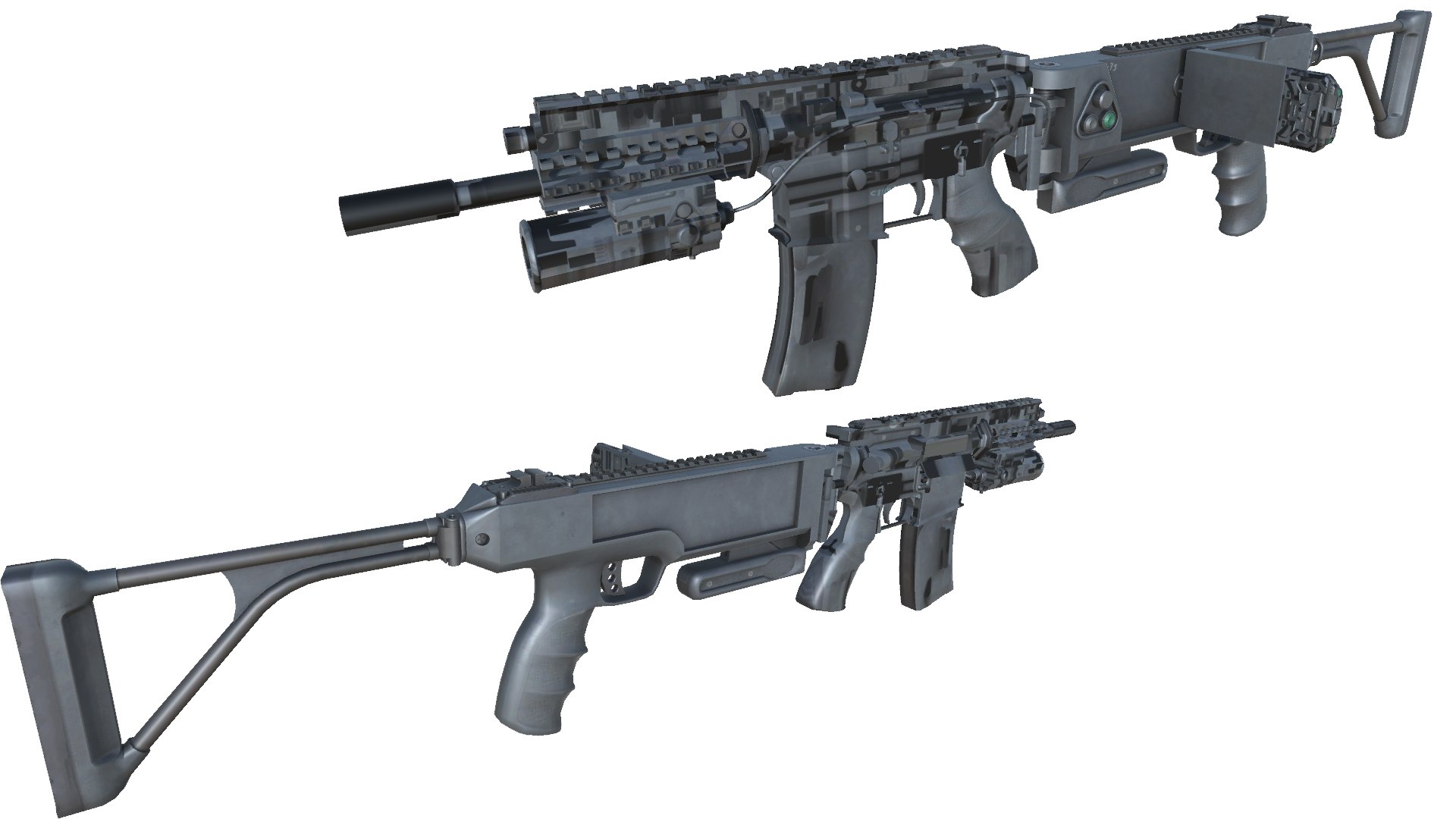 38-Corner Shot Gilboa-gun Model 3d Game Ready Model Low-poly 3D Model ...