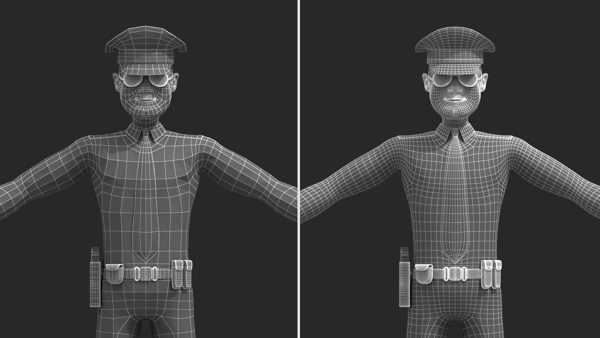 3D Police And Burglar Model - TurboSquid 2010804