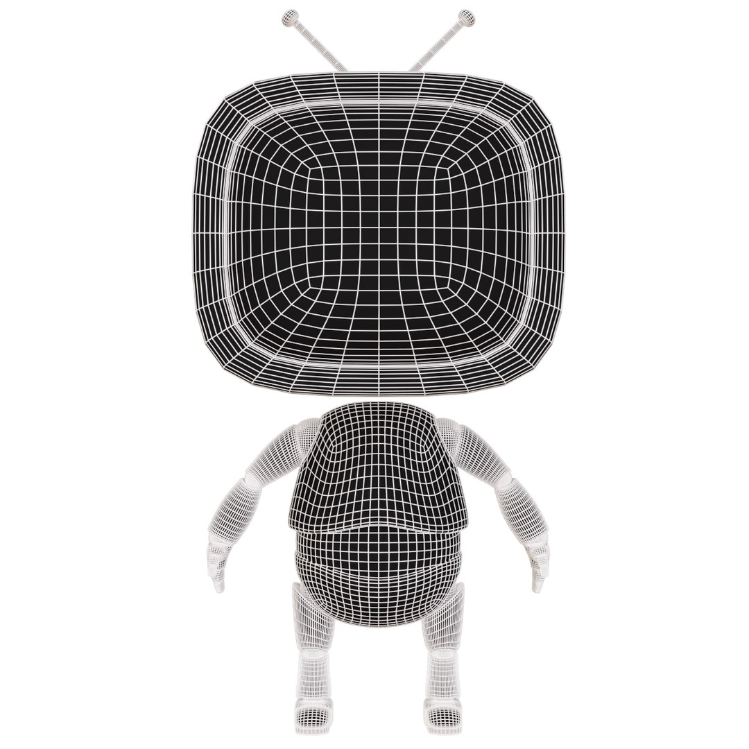 3D Tv Robot Model - TurboSquid 1502590