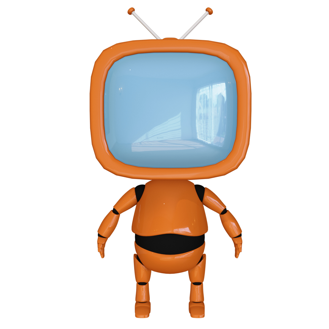 3D Tv Robot Model - TurboSquid 1502590