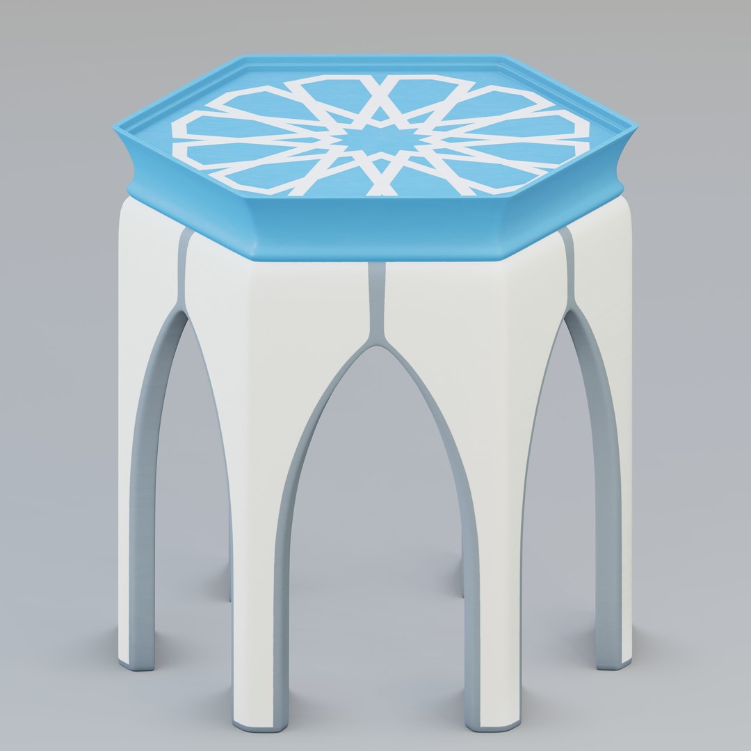 Moroccan stool 3D model - TurboSquid 1737029