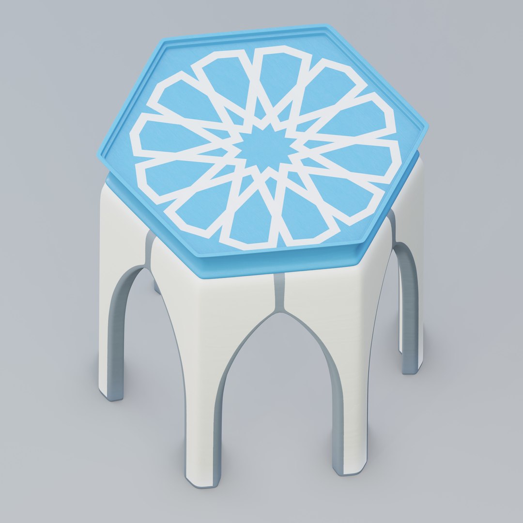 Moroccan stool 3D model - TurboSquid 1737029