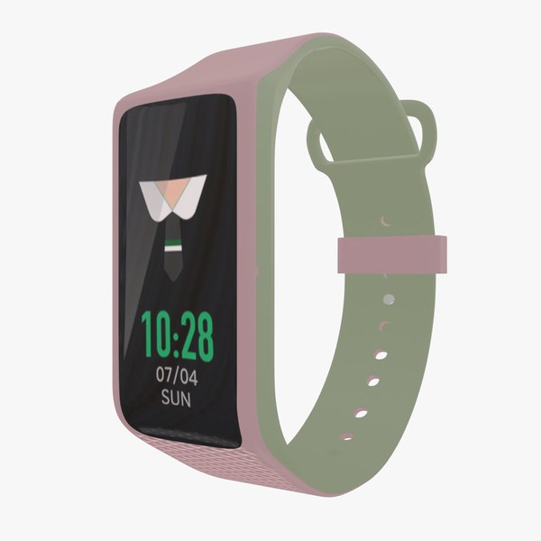 3D model Titan Reflex Dual Toned Smart Band - Green - TurboSquid 1945300